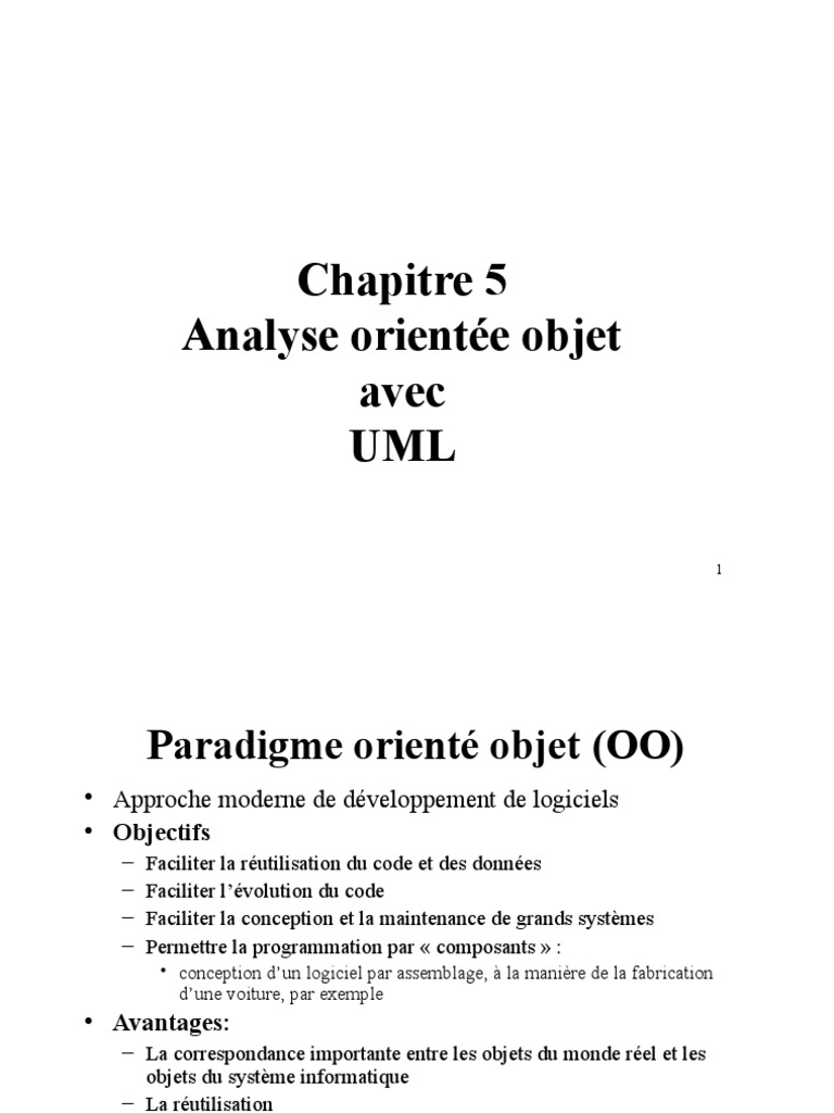 Ch5-UML 1 | PDF | Programmation orientée objet | Langage de Modélisation Unifié