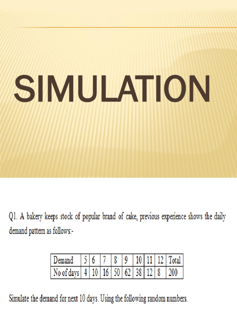 Simulation of Daily Demand Forecasting Using Monte Carlo Technique ...