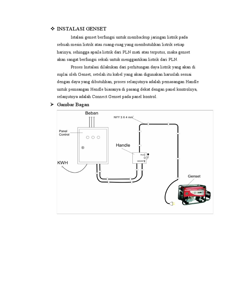Instalasi Genset | PDF