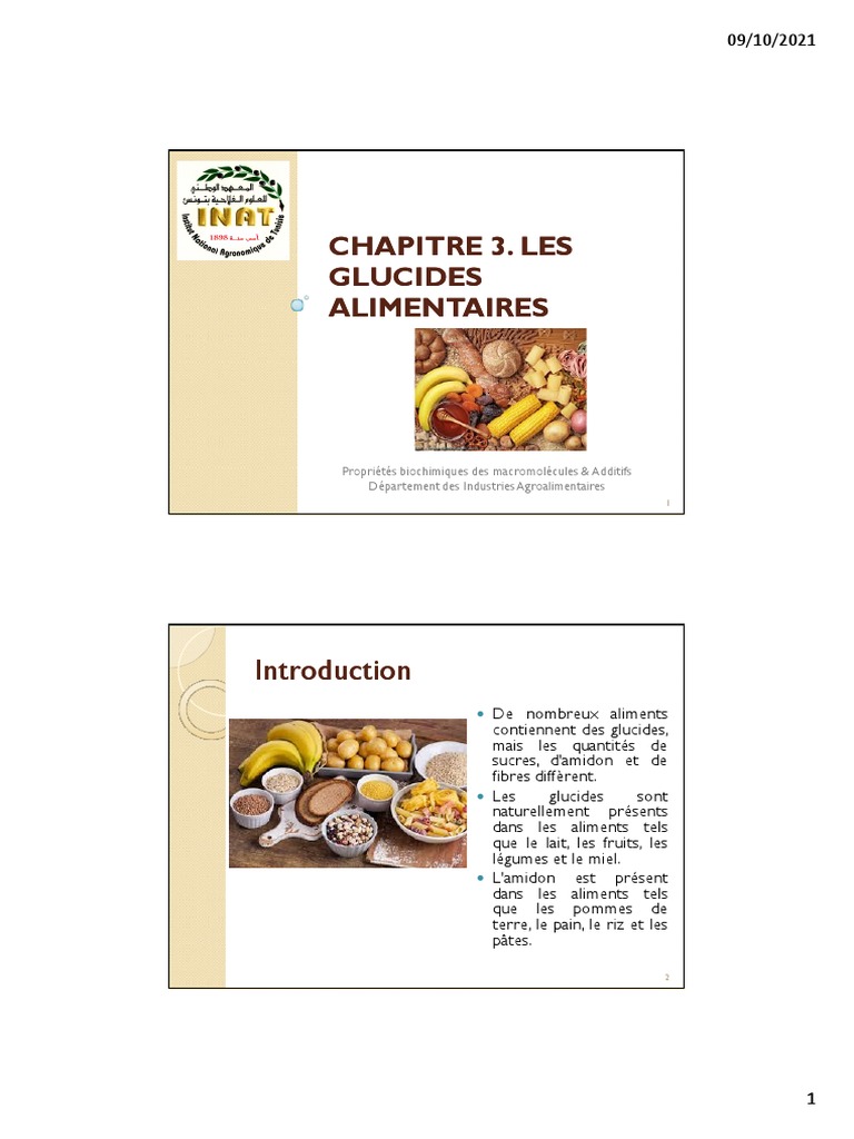 Propriétés et fonctions des glucides alimentaires | PDF | Glucide | Glucose
