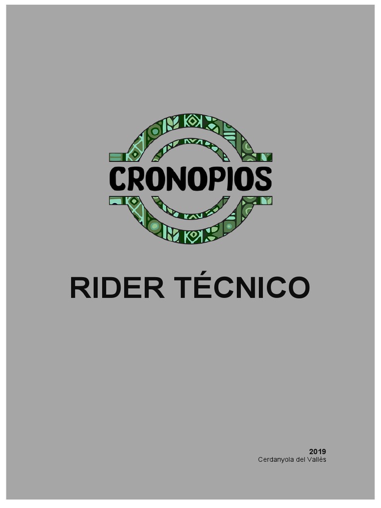 Rider técnico banda música caracteres | PDF | Industria de la música ...