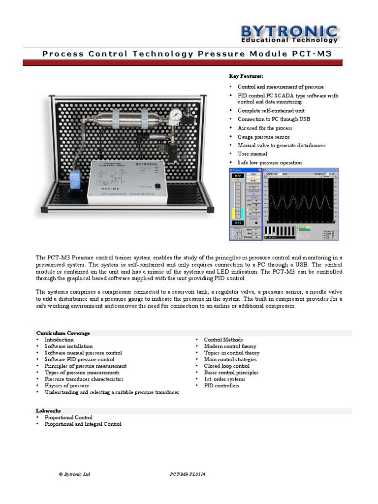 PCT M3 Press Air | PDF | Power Supply | Pressure Measurement