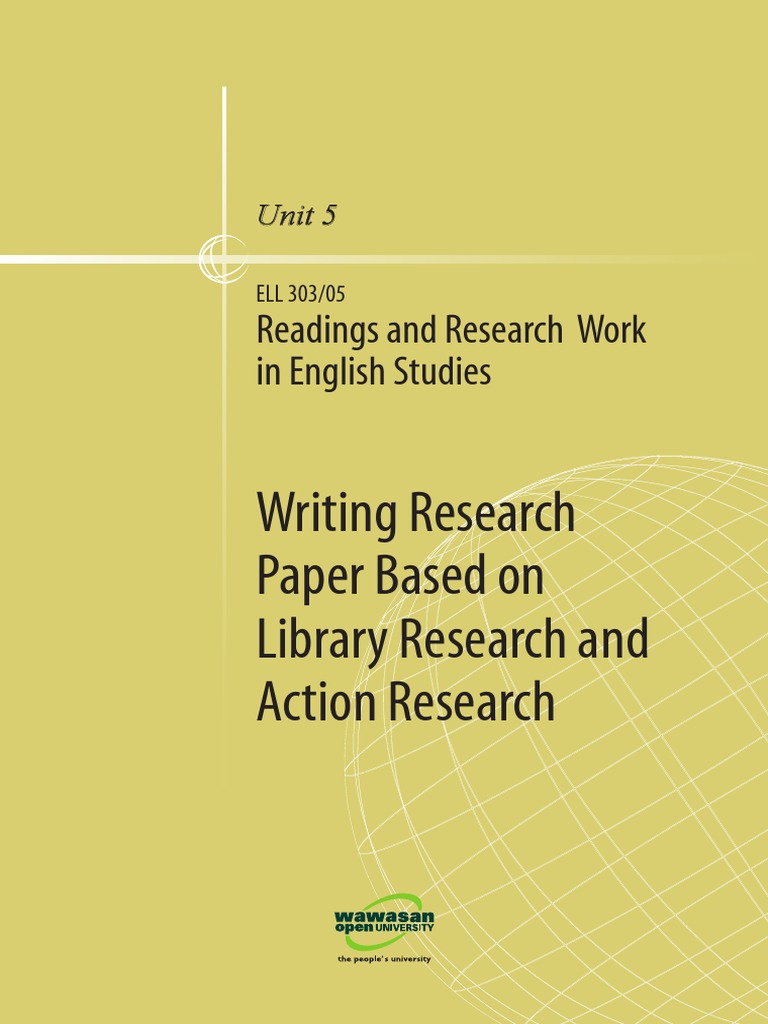 Research in English Studies Unit 5 | PDF | Essays | Thesis