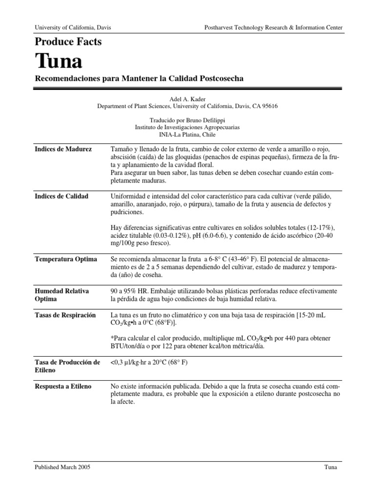 Tuna | PDF | Fruta | Naturaleza