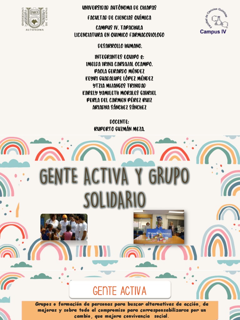 Equipo 2. GENTE ACTIVA Y GRUPO SOLIDARIO | PDF | Urbanismo | Economias