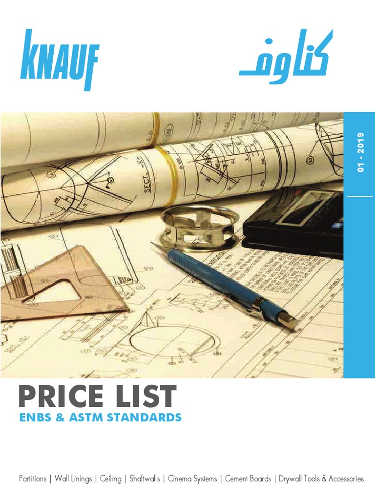 Knauf Price List 2020 | PDF | Drywall | Wall
