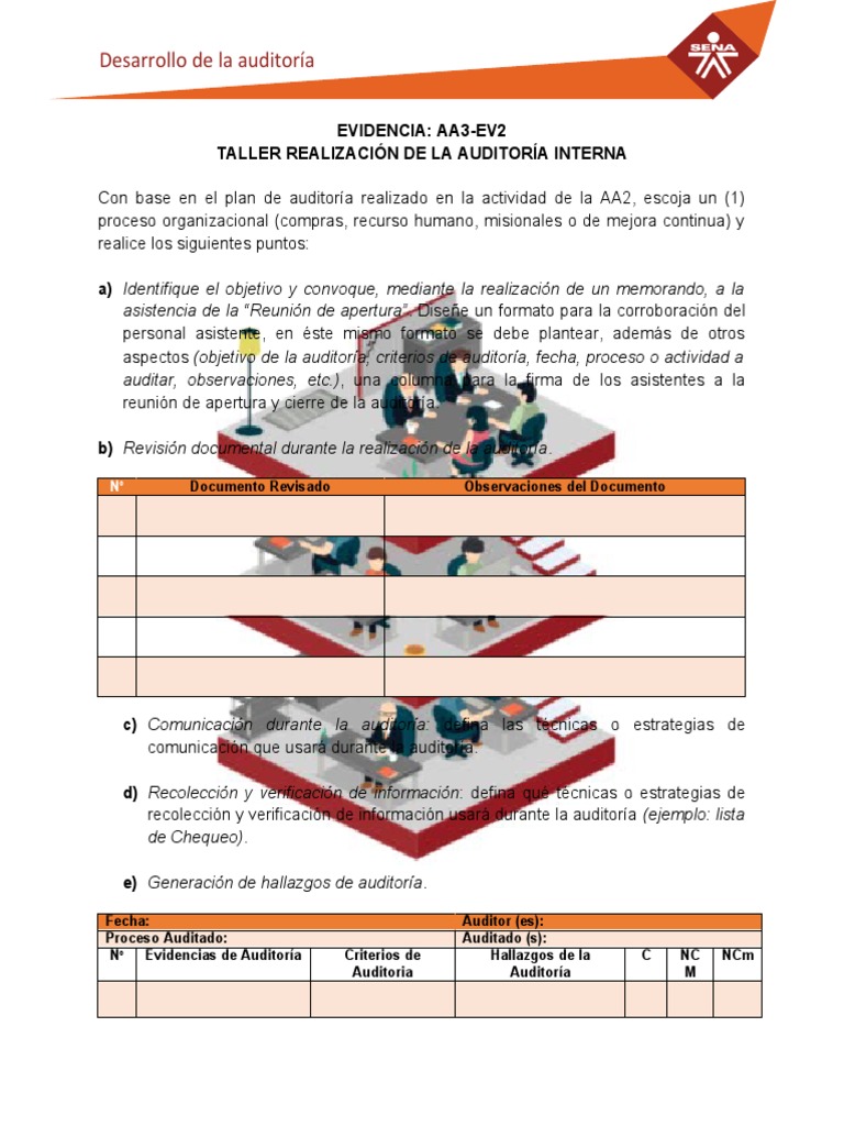 Formato Evidencia AA3 Ev2 Taller | PDF | Auditoría | Contralor