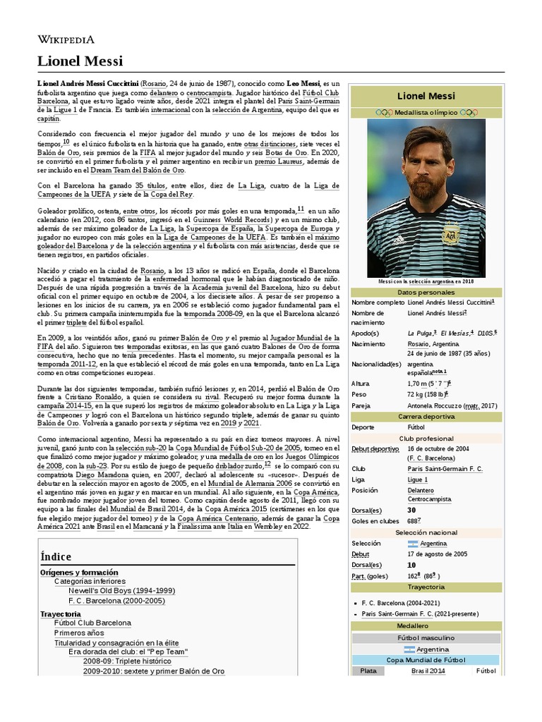Lionel Messi | PDF | Lionel Messi | FC Barcelona