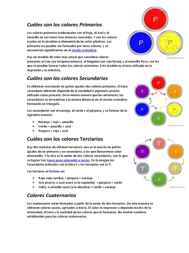 Cuáles Son Los Colores Primarios | PDF