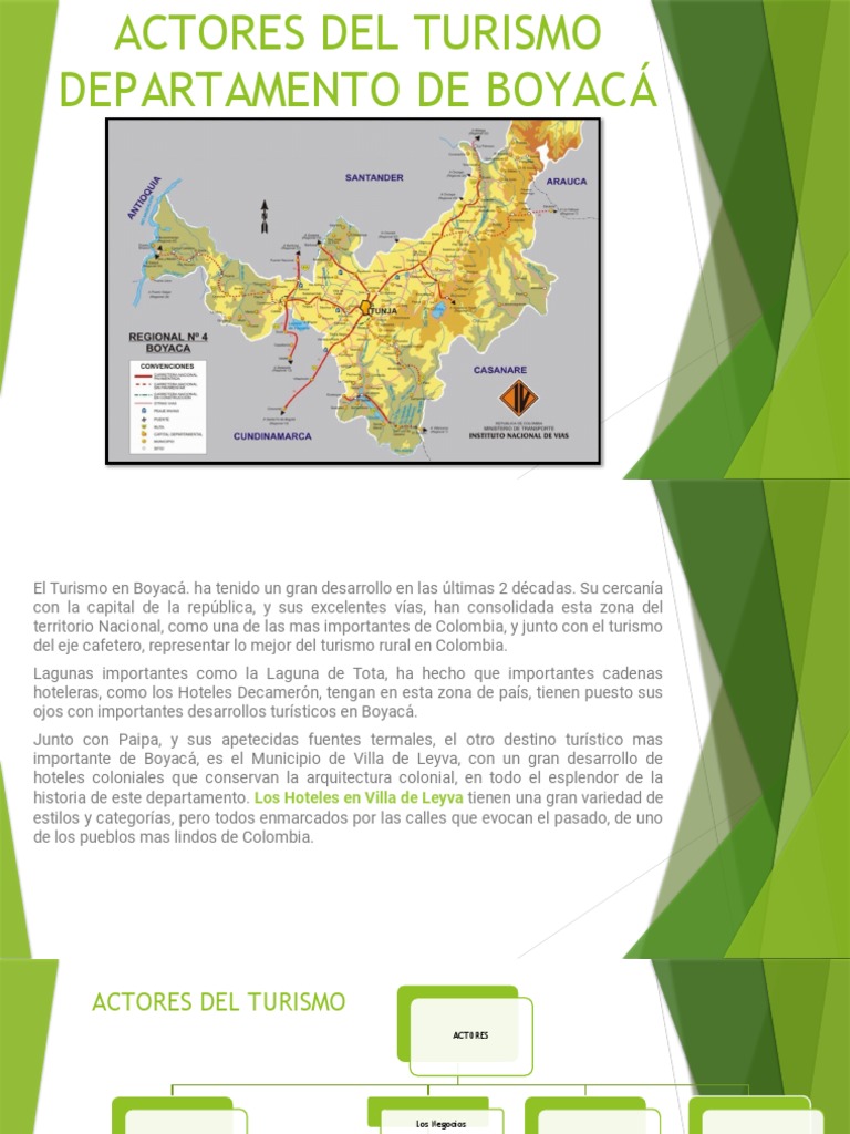 Actores Del Turismo Departamento de Boyacá | PDF | Turismo