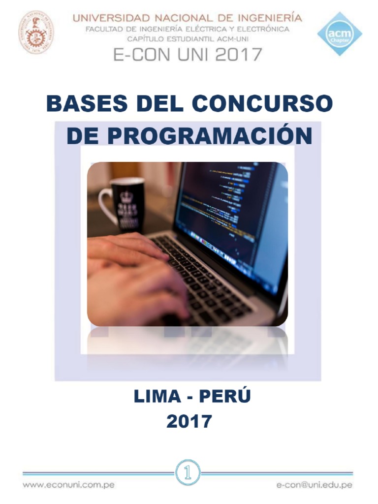 Bases Del Concurso de Programación - PDF Descargar Libre | PDF