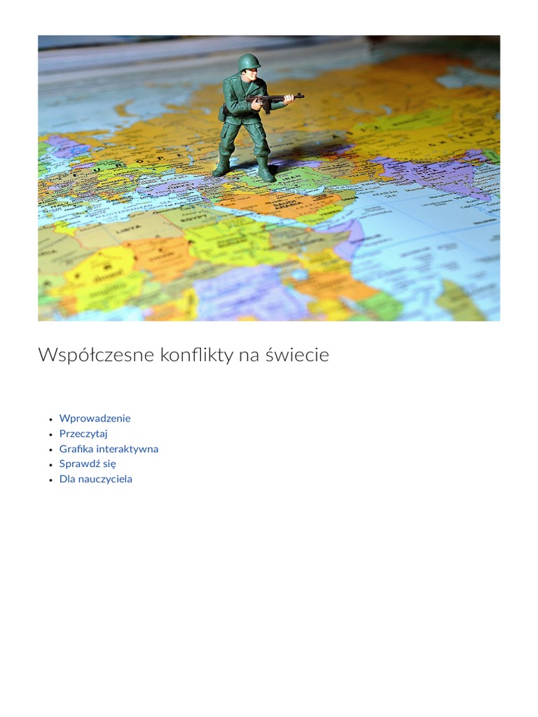 Wspolczesne Konflikty Na Swiecie | PDF