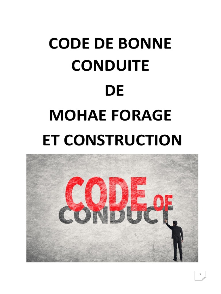 Code de Bonne Conduite | PDF | Business | Sécurité