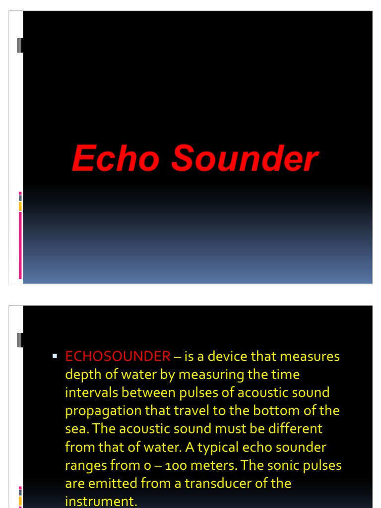 Echo Sounder Measurement Techniques | PDF | Sound | Waves