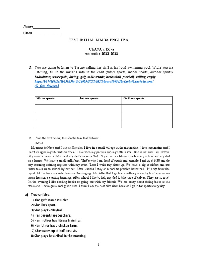 Test Limba Engleza | PDF | Christopher Columbus | Exploration
