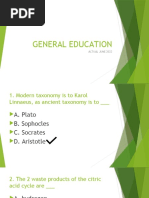 LET General Education 2020 2025 Complete With Key | PDF