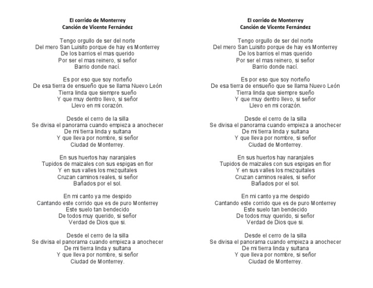 El Corrido de Monterrey | PDF