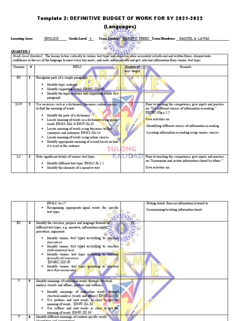 DBOW English 4 | PDF | Noun | Plural