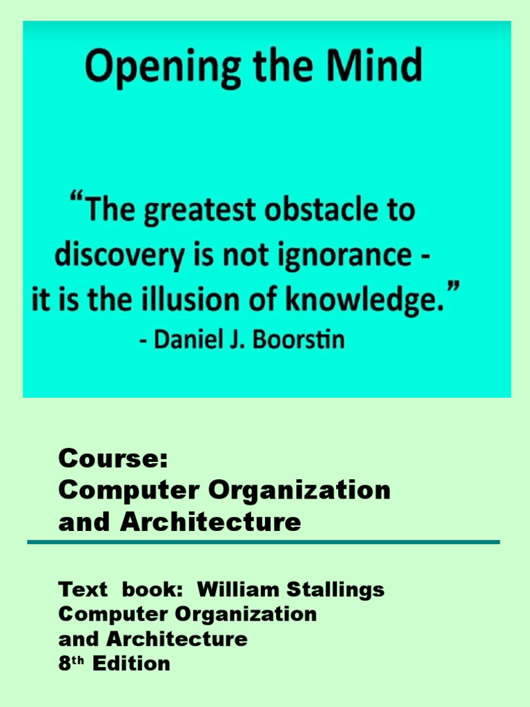 01 Introduction | PDF | Central Processing Unit | Computer Architecture 01 Introduction | PDF | Central Processing Unit | Computer Architecture