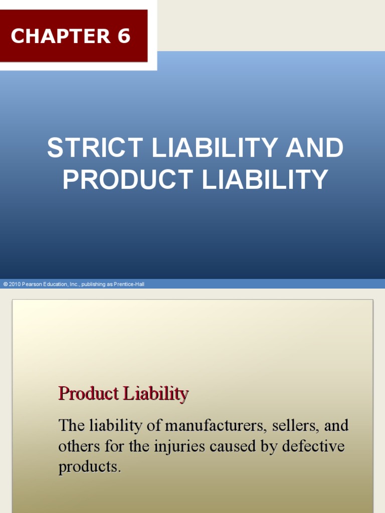 Business Law PPT 6 | PDF | Product Liability | Negligence