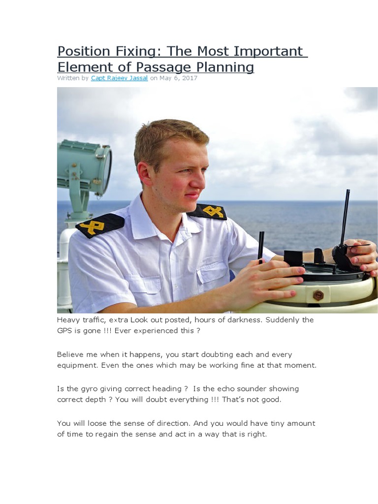 Position Fix | PDF | Navigation | Science