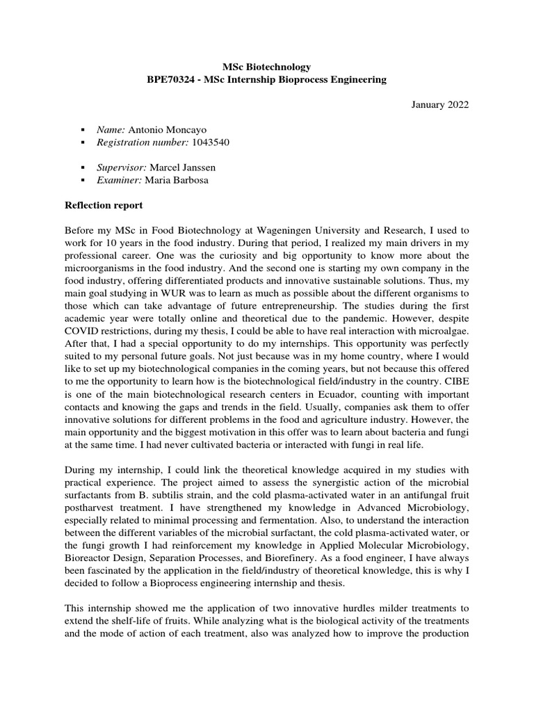 Reflection Report - AM | Download Free PDF | Learning | Goal