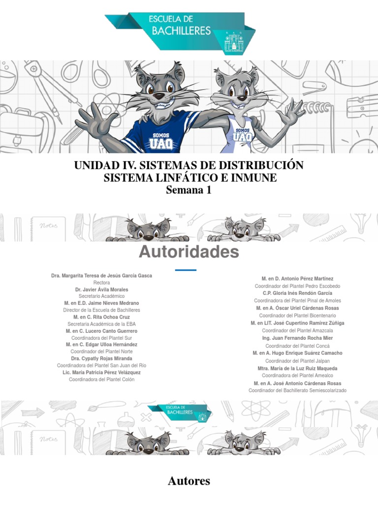 1 - PrimeraSemana - TercerParcial Bio2 | PDF | Sistema linfático ...