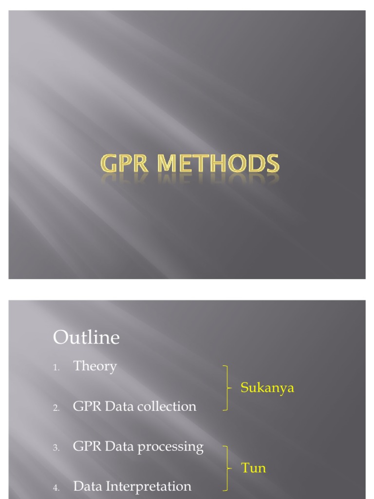 GPR Data Processing | PDF