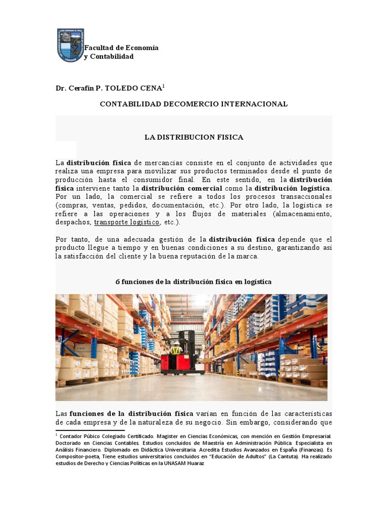 La Distribucion Fisica | PDF | Logística | Business