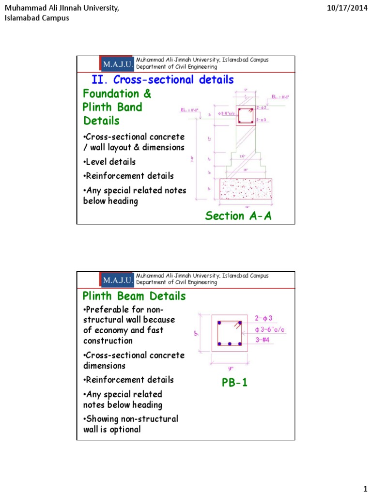 MAJU structural drawing sections details | PDF | Structural Engineering ...