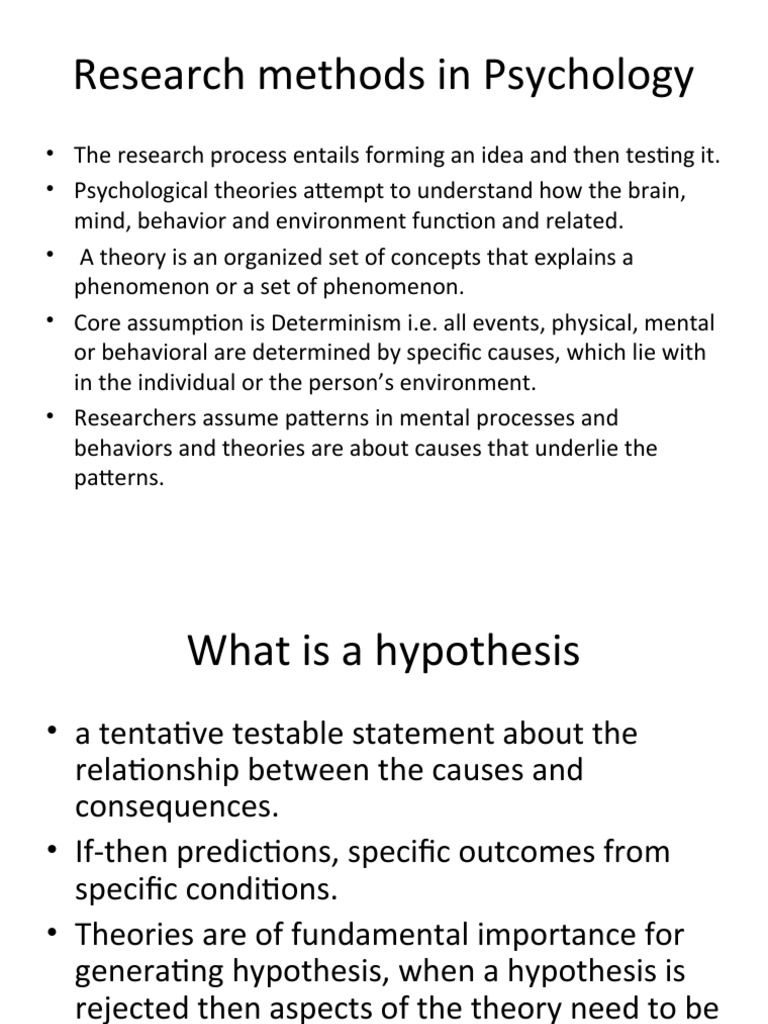 Research Methods in Psychology | PDF | Experiment | Scientific Method