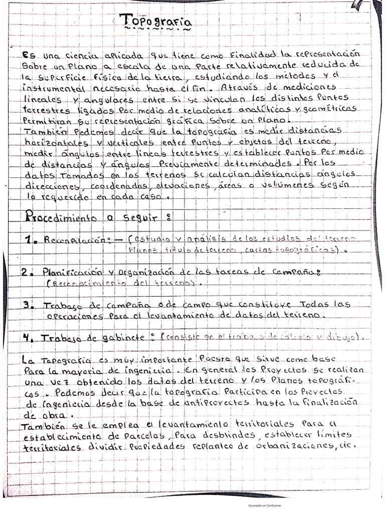 Topografia - ING. ALLERDING | PDF