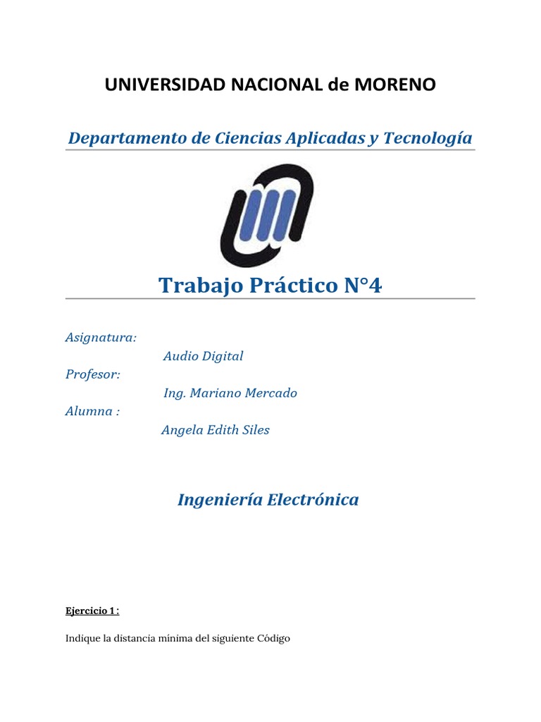 Audio Digital TP 4 | PDF