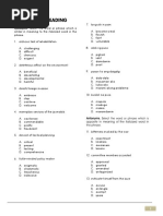 Upcat Reviewers With Answer Key | PDF