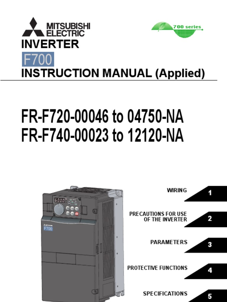 FR-F700-NA (North American Version Applied Manual) - Ib0600217engb ...