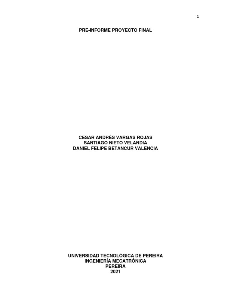 Propuesta Proyecto Final | PDF | Informática | Ingenieria Eléctrica
