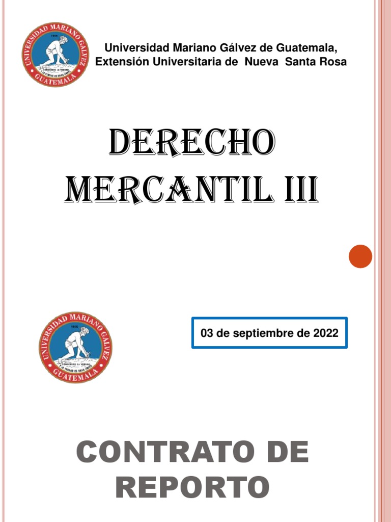 CONTRATO DE REPORTO D. Merc. III-2020 | PDF | Instrumento negociable ...