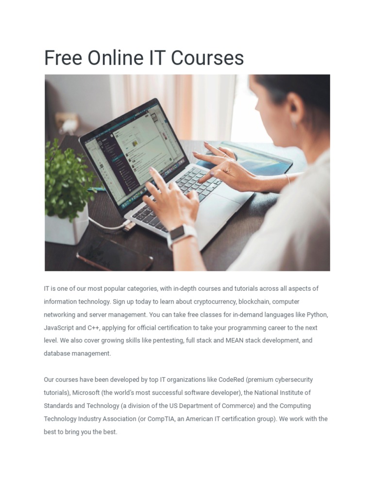 Free Online It Course | PDF
