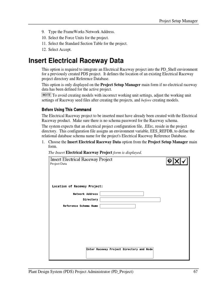 Insert Electrical Raceway in Pds | PDF | Databases | Database Schema