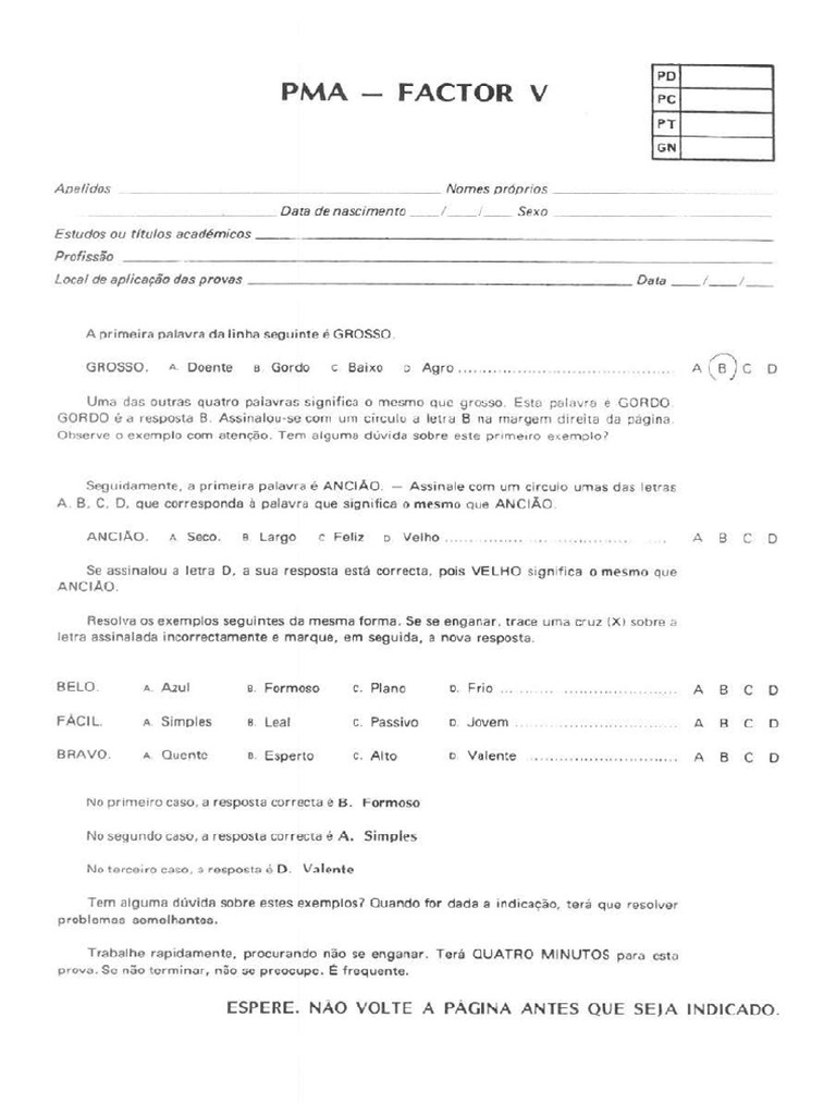PMA V Verbal | PDF