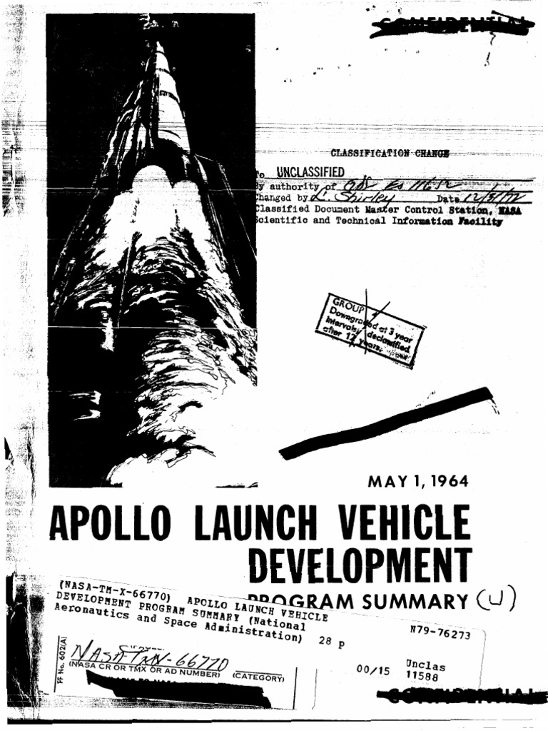 Apollo Launch Vehicle Program Summary | PDF | S Ivb | Saturn I