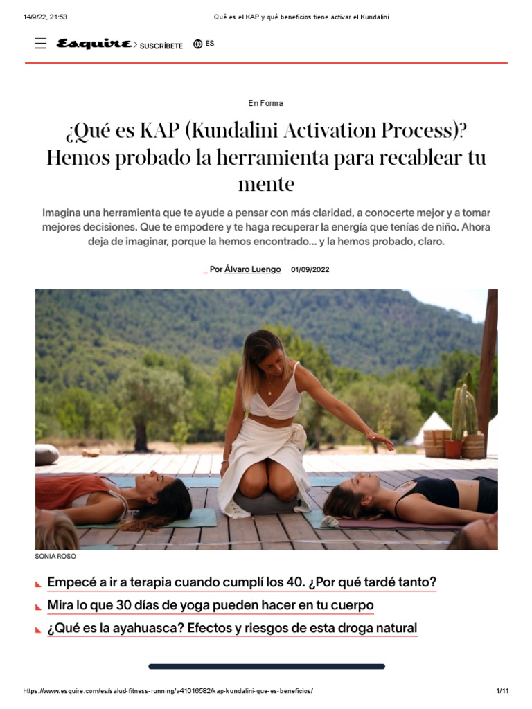 Qué Es El KAP y Qué Beneficios Tiene Activar El Kundalini | PDF | Mente