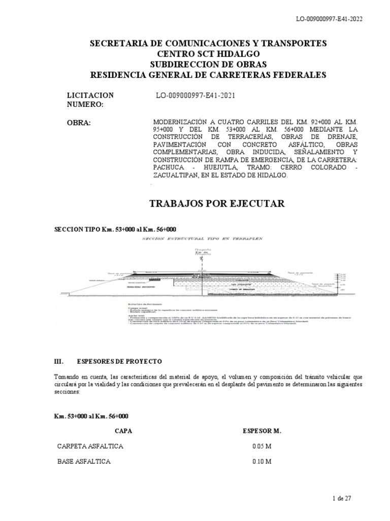 Trabajos Por Ejecutar Lo-009000997-E41-2022 | PDF | Hormigón | Laboratorios