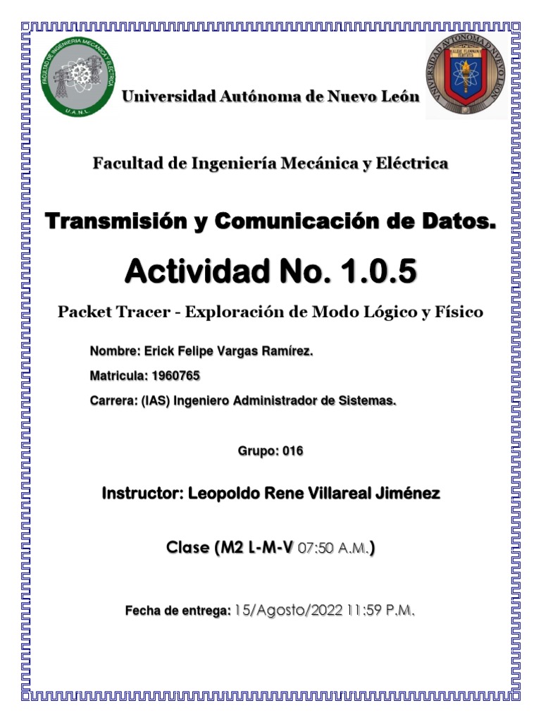 1.0.5-Packet Tracer - Exploración de Modo Lógico y Físico | PDF | Punto de acceso inalámbrico | USB