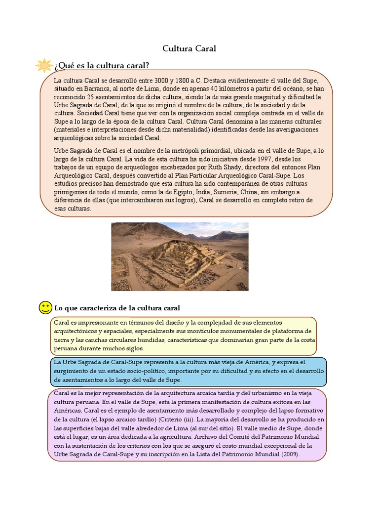 Cultura Caral | PDF | Arqueología