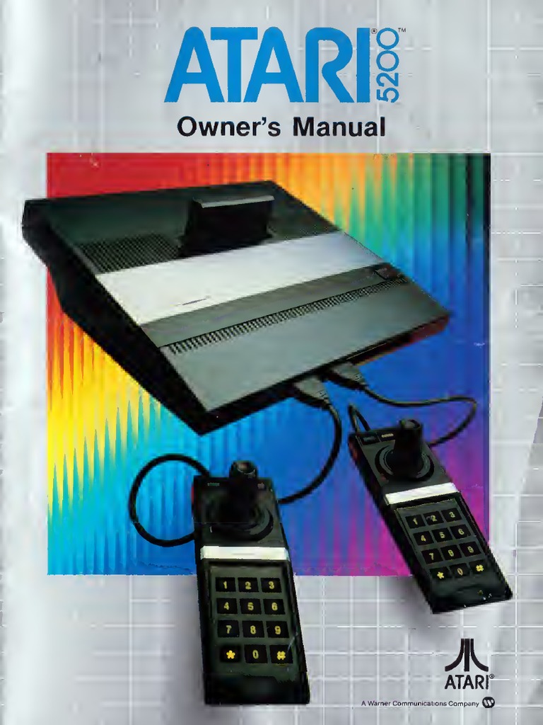Atari 5200 User Manual | PDF | Electrical Connector | Electromagnetic ...