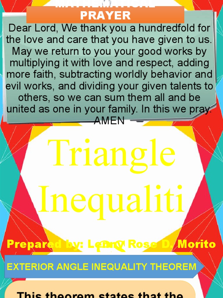 Exterior Angle Inequality Theorem | PDF | Teaching Methods & Materials