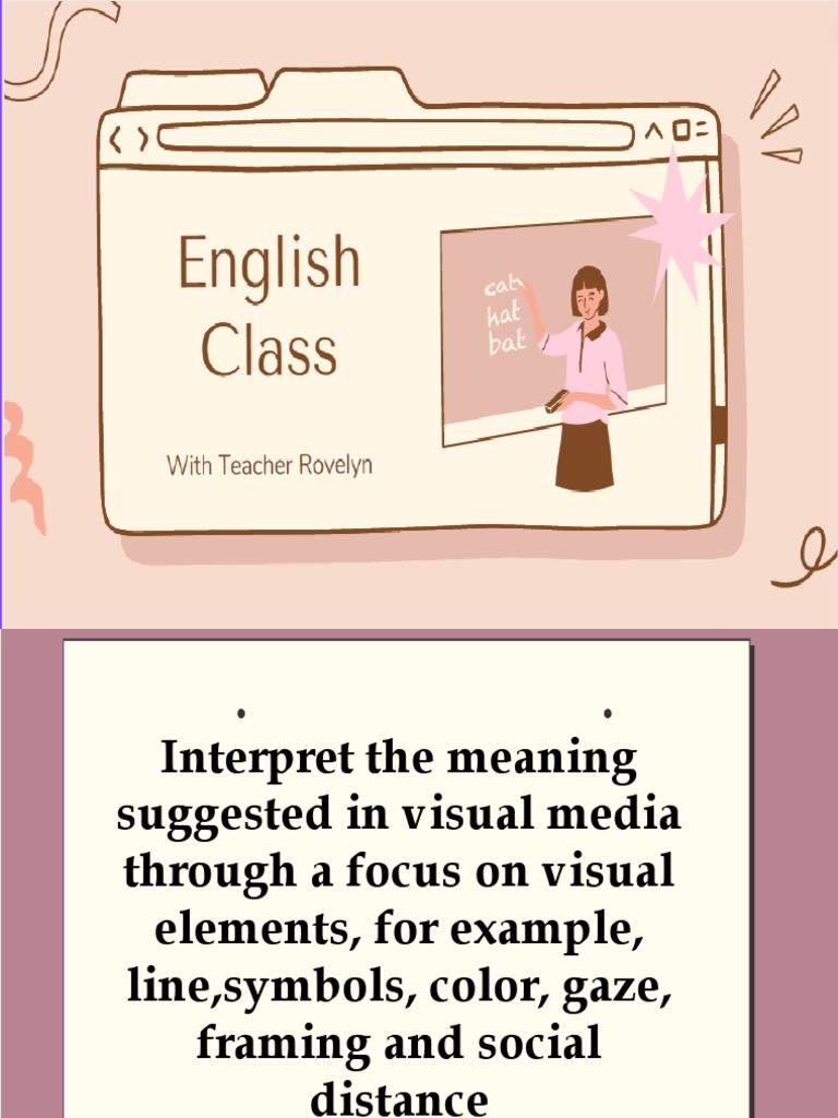 English 6 - Q1 Week 2 Interpret Visual MEdia | PDF | Emotions | Drawing