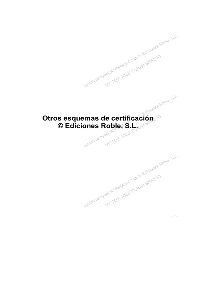 10 Otros Esquemas de Certificacion | PDF | Análisis de Riesgo y Puntos Críticos de Control ...