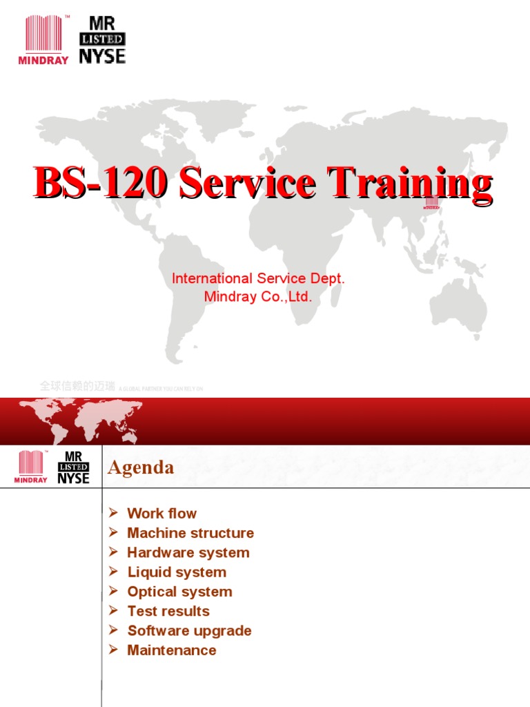 BS120 Service Traininig V1.0 | PDF | Power Supply | Pump